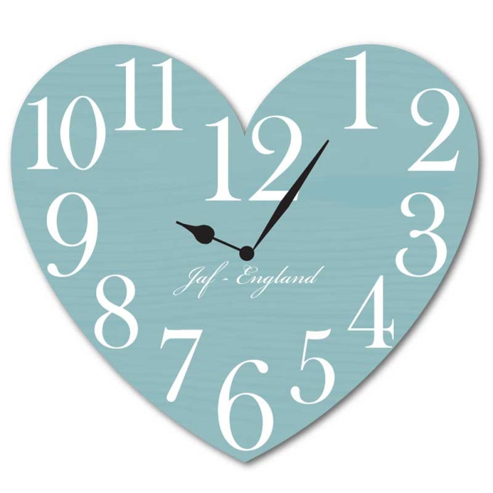 JAF Graphics. Vintage Heart Shaped Wall Clock