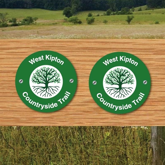 JAF Graphics. Personalised Footpath Way Marker Sign - PK2