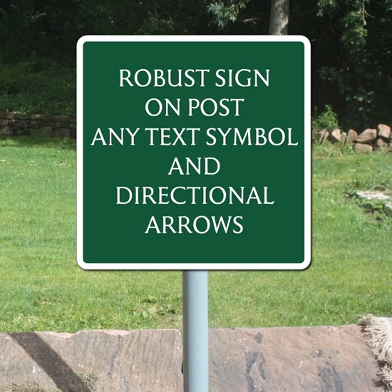 JAF Graphics. Private Road Sign on Post