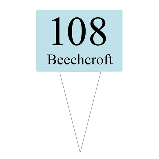 JAF Graphics. Modern House Sign on Stake