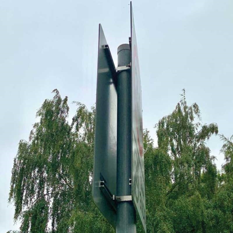 JAF Graphics. Personalised House Sign On Post - Double Sided