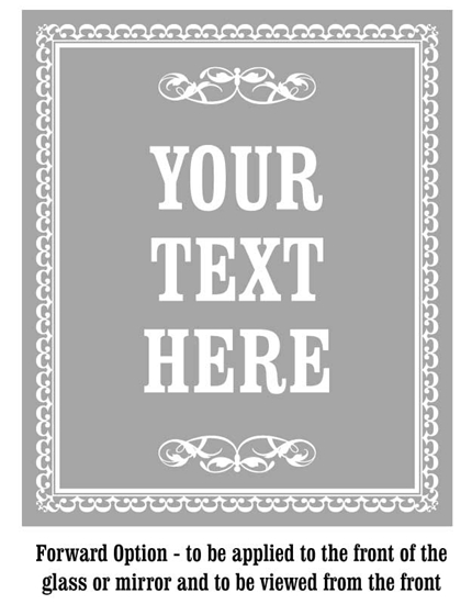 JAF Graphics. Traditional Home Bar Window Sticker