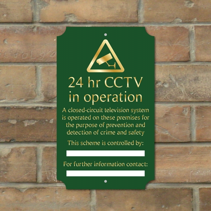 JAF Graphics. Robust CCTV In Operation Write On Signs