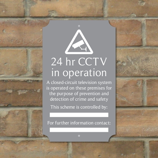 JAF Graphics. Robust CCTV In Operation Write On Signs