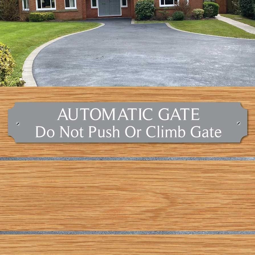 JAF Graphics. Automatic Gate Sign