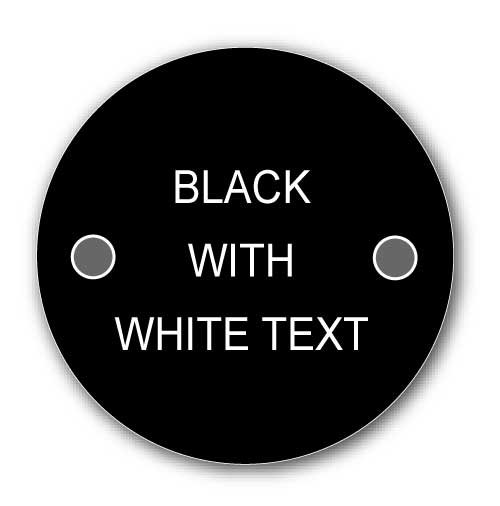 JAF Graphics. Round Engraved Disc Label Tags