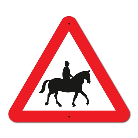 JAF Graphics. Horse Triangle Warning Sign