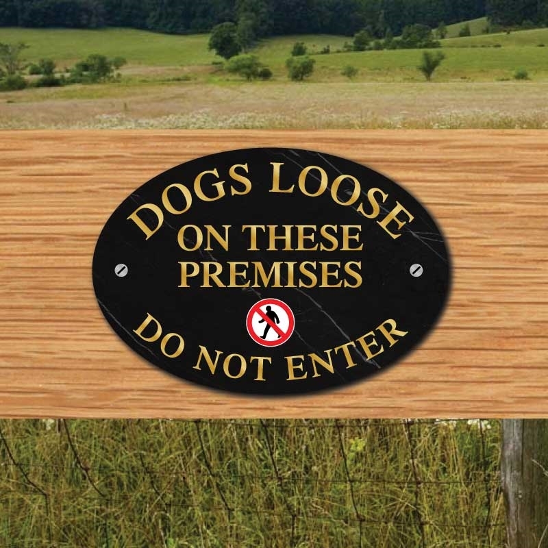 JAF Graphics. Dangerous Dogs Property Keep Out Sign