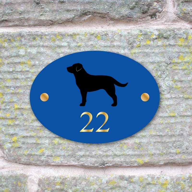 JAF Graphics. Labrador Dog House Sign Plaque