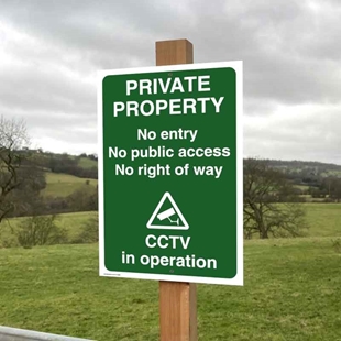 JAF Graphics. CCTV Gate Signs