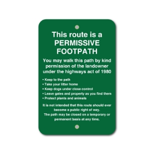 JAF Graphics. Footpath & Gate Signs