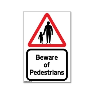 JAF Graphics. Pedestrian Eco Signs