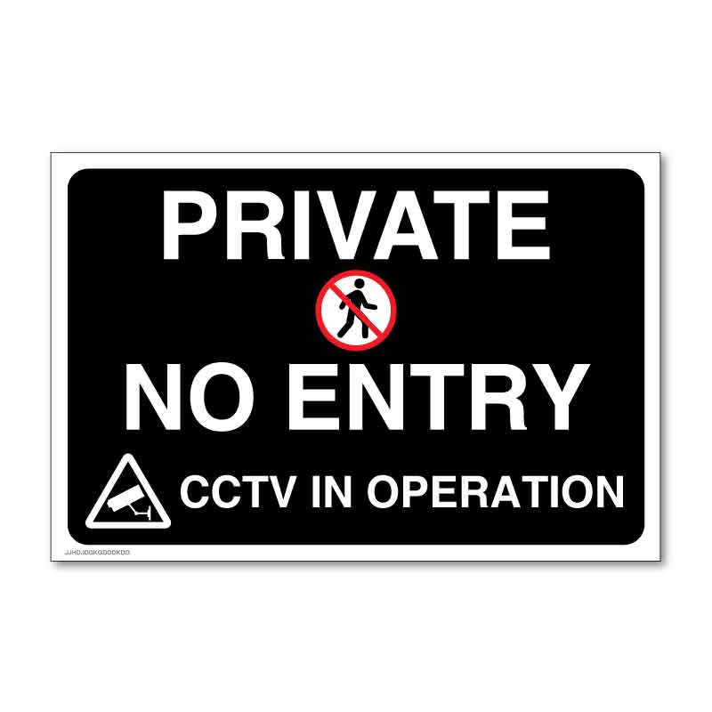 JAF Graphics. Private No Entry Sign