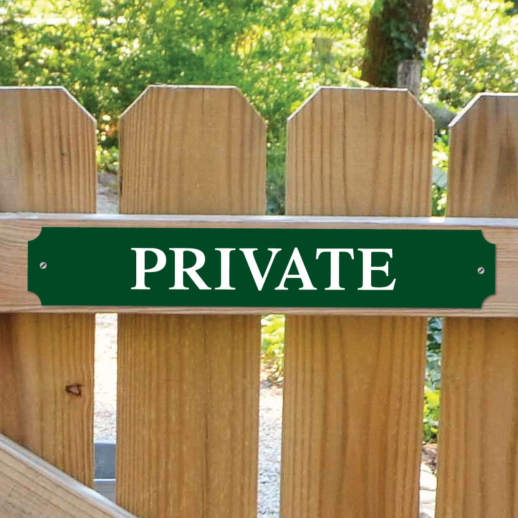 JAF Graphics. Private Gate Sign, No Entry Sign