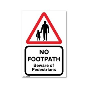 JAF Graphics. Pedestrian Eco Signs