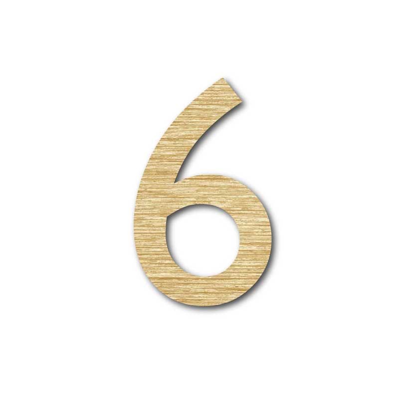 JAF Graphics. Brushed metal composite Door Numbers