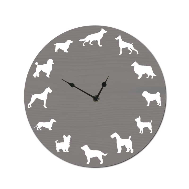 JAF Graphics. Dog Breed Clock, Dog Lover Gift