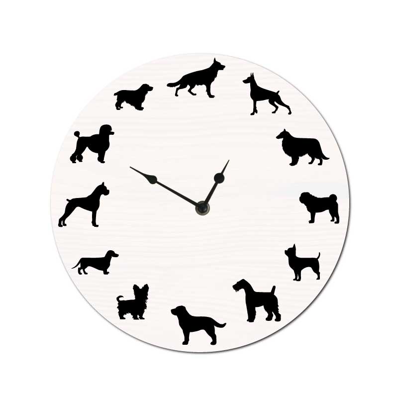 JAF Graphics. Dog Breed Clock, Dog Lover Gift