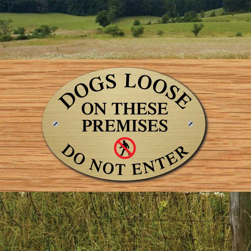 JAF Graphics. Dangerous Dogs Property Keep Out Sign