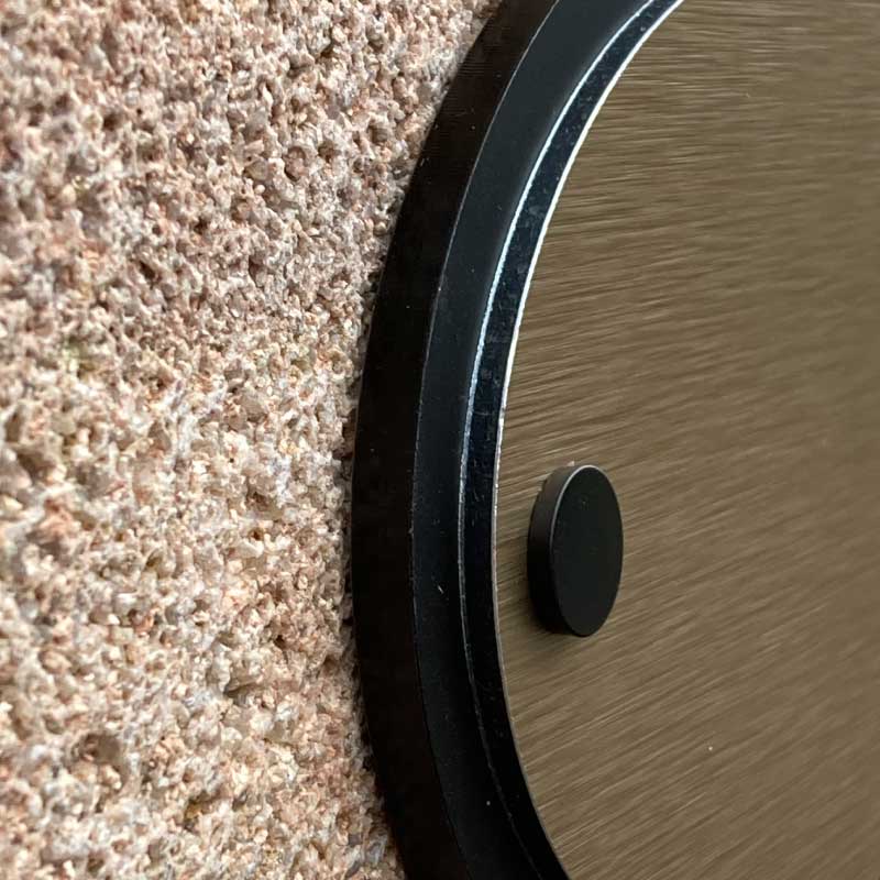 JAF Graphics. Brushed metal composite Oval House Number Plaque