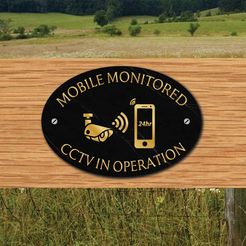 JAF Graphics. Mobile CCTV in operation sign