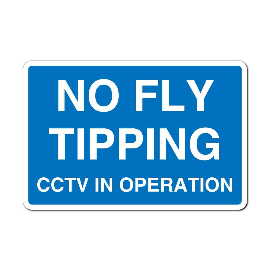 JAF Graphics. No Fly Tipping Robust metal composite sign