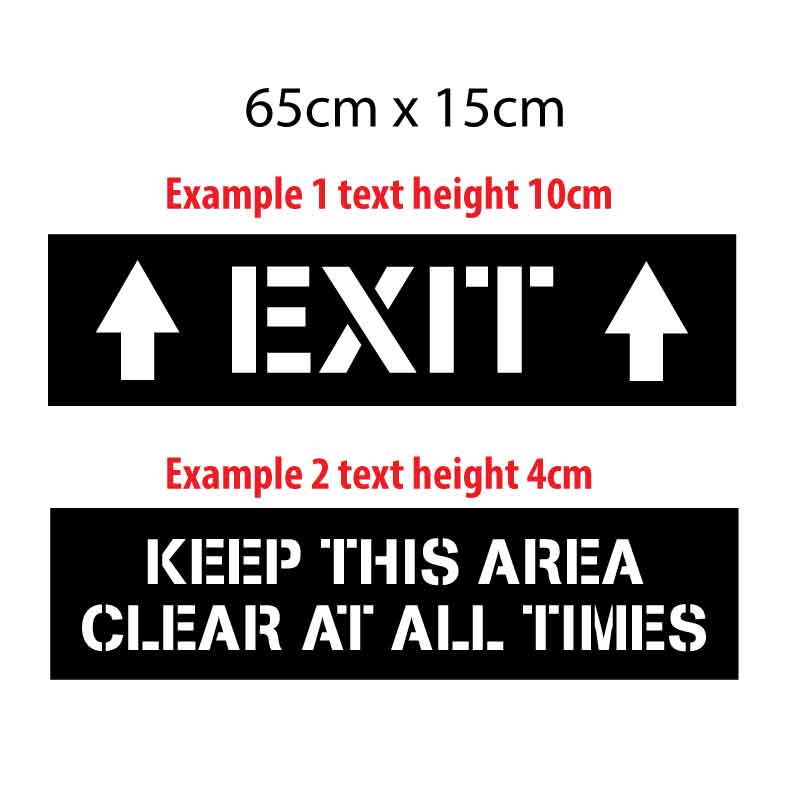 JAF Graphics. Personalised durable stencil sign