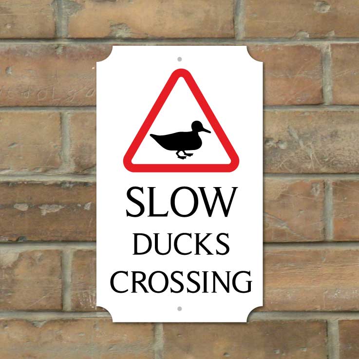 JAF Graphics. Ducks crossing sign, Classic Design