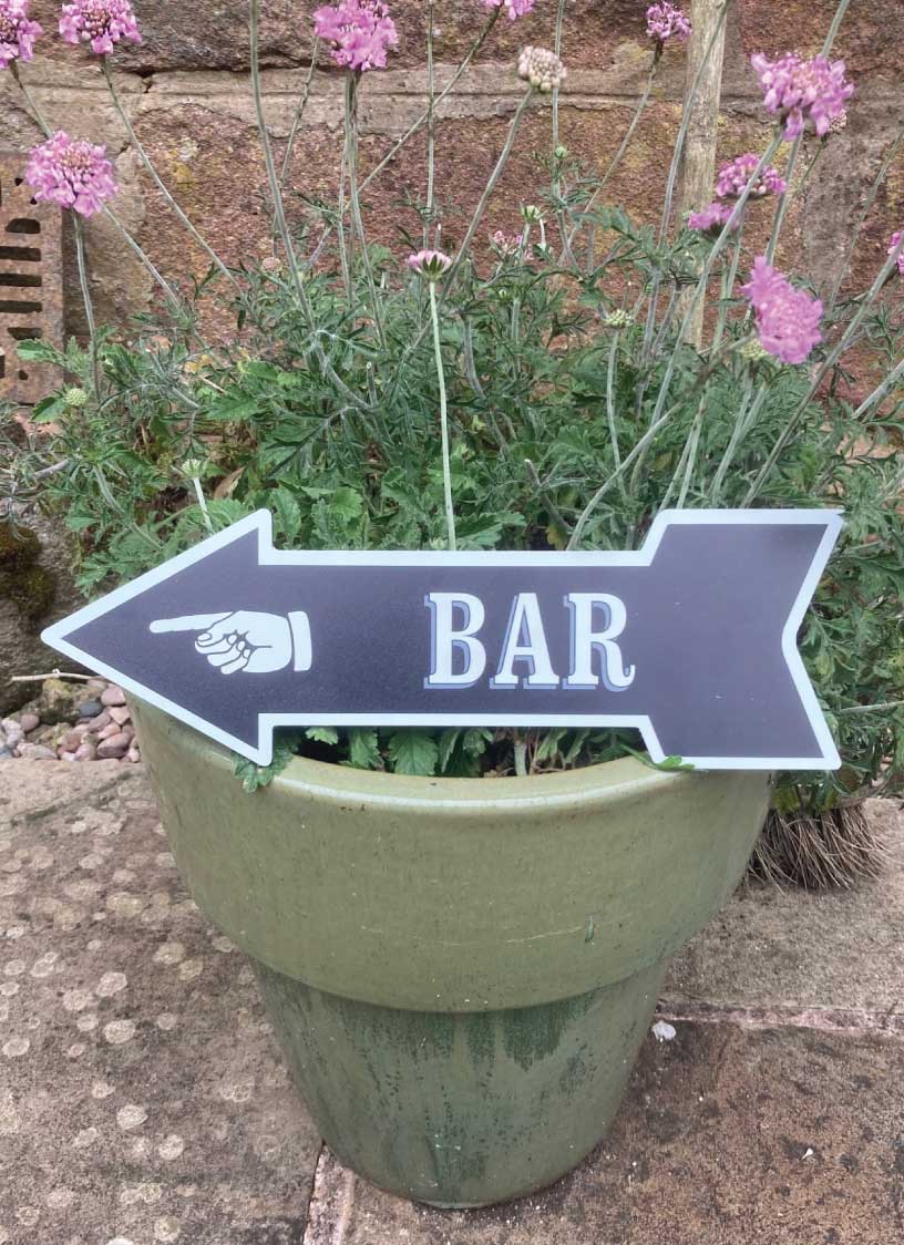 JAF Graphics. BAR Direction Sign Arrow Plaque