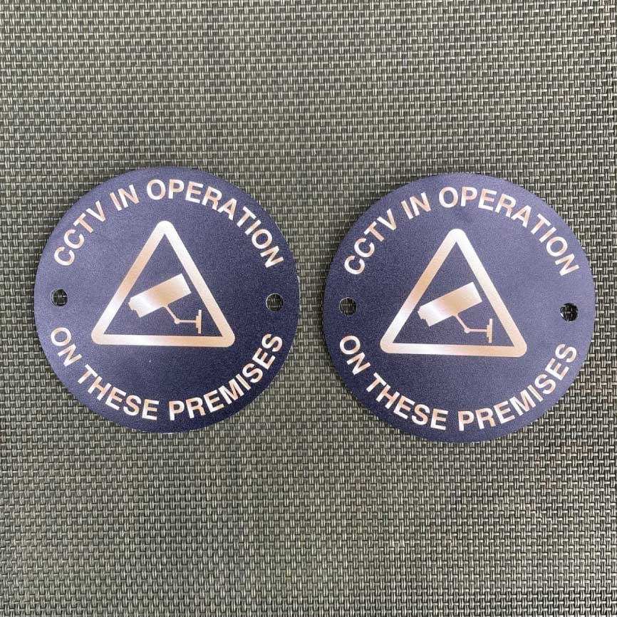 JAF Graphics. CCTV Gate Signs