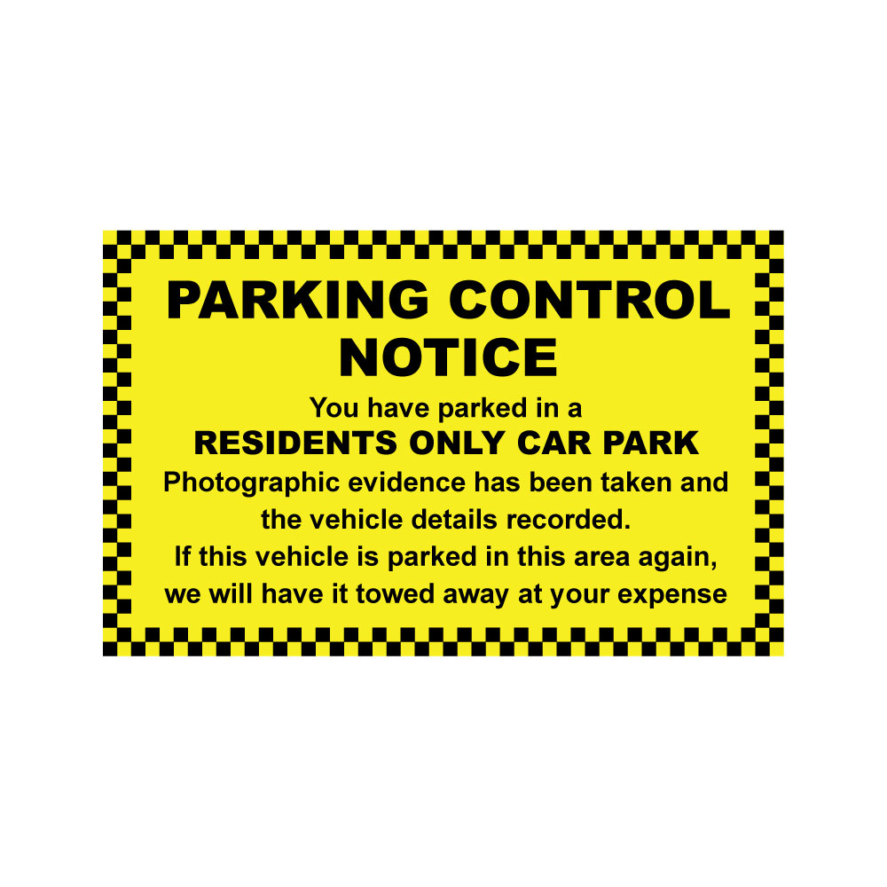 JAF Graphics. Window Screen Residents Parking Only Stickers 50 pack - copy