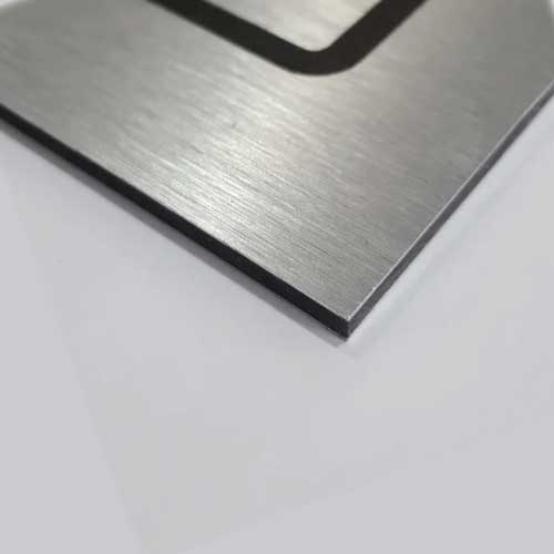 JAF Graphics. Classic Brushed Brass Emergency Exit Sign