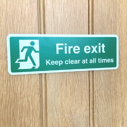 JAF Graphics. Fire Exit Signs