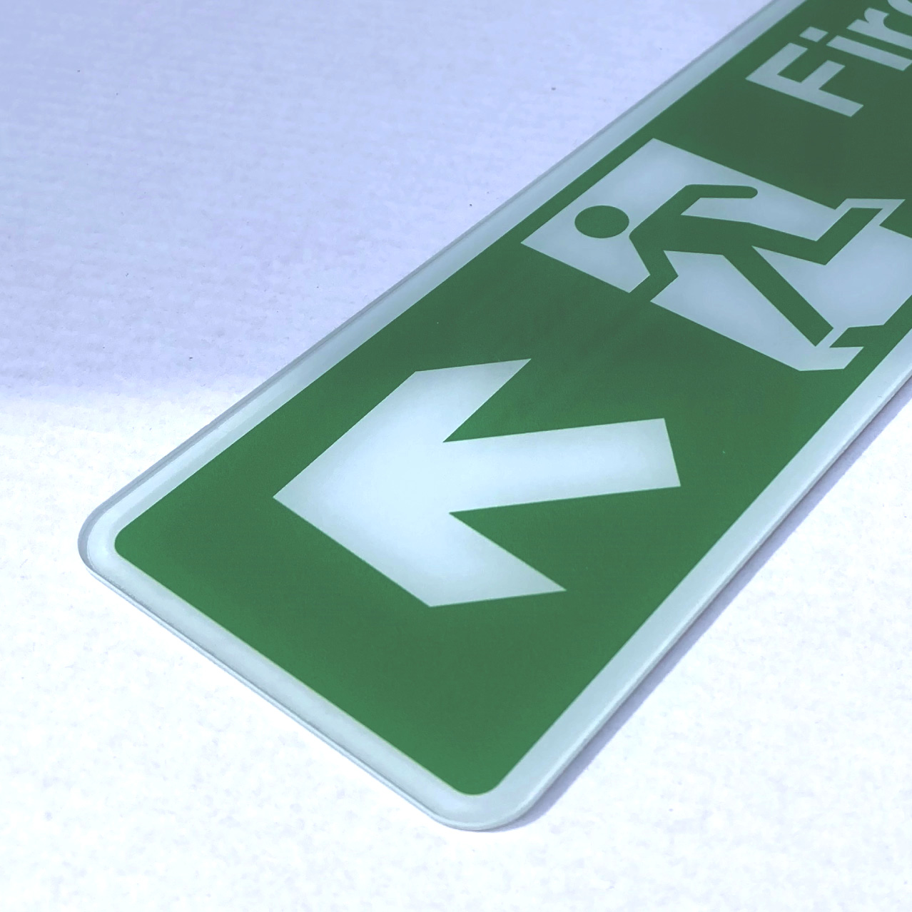 JAF Graphics. Fire Exit Keep Clear Sign - 3mm Acrylic Sign