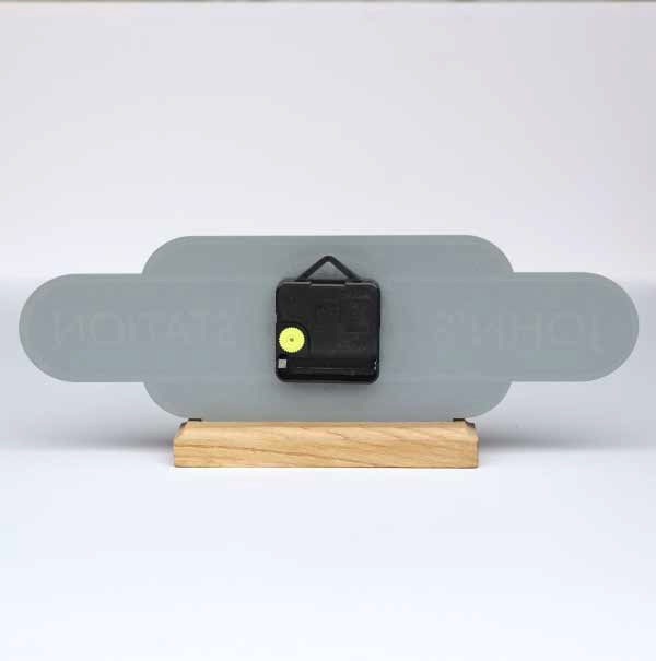 JAF Graphics. Railway Totem Sign Mantel Clock